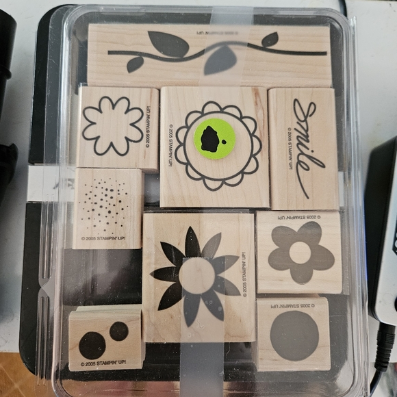 Stampin' Up! | Toys | Stampin Up Petal Pushers Rubber Stamp Set | Poshmark